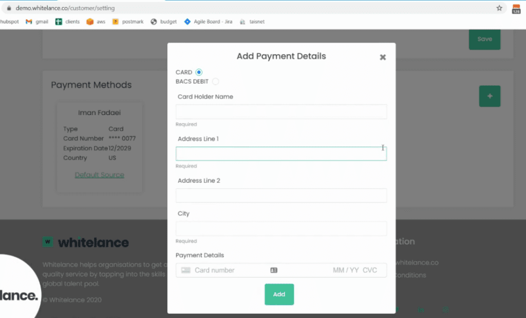 BACS Direct Debit | WhiteLance